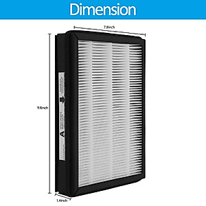 IAF-H-100A True HEPA Idylis A Replacement Filter, Compatible with FAP-C01-A, Idylis Air Purifiers AC-2119, IAP-10-100, IAP-10-150, IAPC-40-140, Part # 1150096, 2 HEPA + 2 Carbon Pre-filters