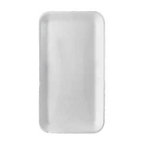 Bits N Things White Foam Trays with Absorbent Pads, Disposable Standard Supermarket Meat Poultry Frozen Food Trays - Pack of 20