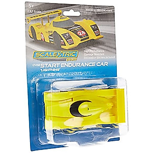 Scalextric Start Endurance LMP Style Car Yellow Lightning 1:32 Slot Race Car C4112