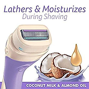 Schick Intuition Razors for Women Variety Pack with 1 Razor Handle & 4 Intuition Razor Blades Refill | Shaving Kit Women, Girls Shaving Kit Beginners, Razor Gift Set for Women, Razor Starter Kit