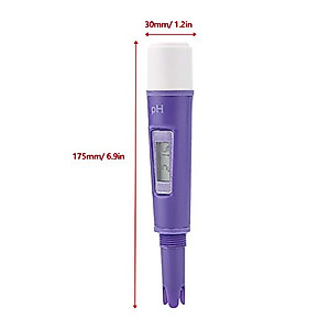753 Digital PH Meter, PH-037 High Accuracy Pen Type PH Meter, Portable Waterproof Water PH Tester Kit for Drinking Water, Aquariums, Swimming Pools, Hydroponics