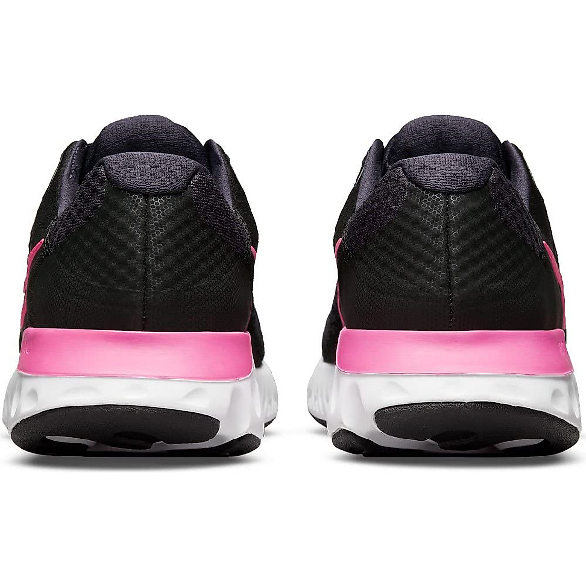 Nike Women Running Shoe, Black Pink, 8.5 US