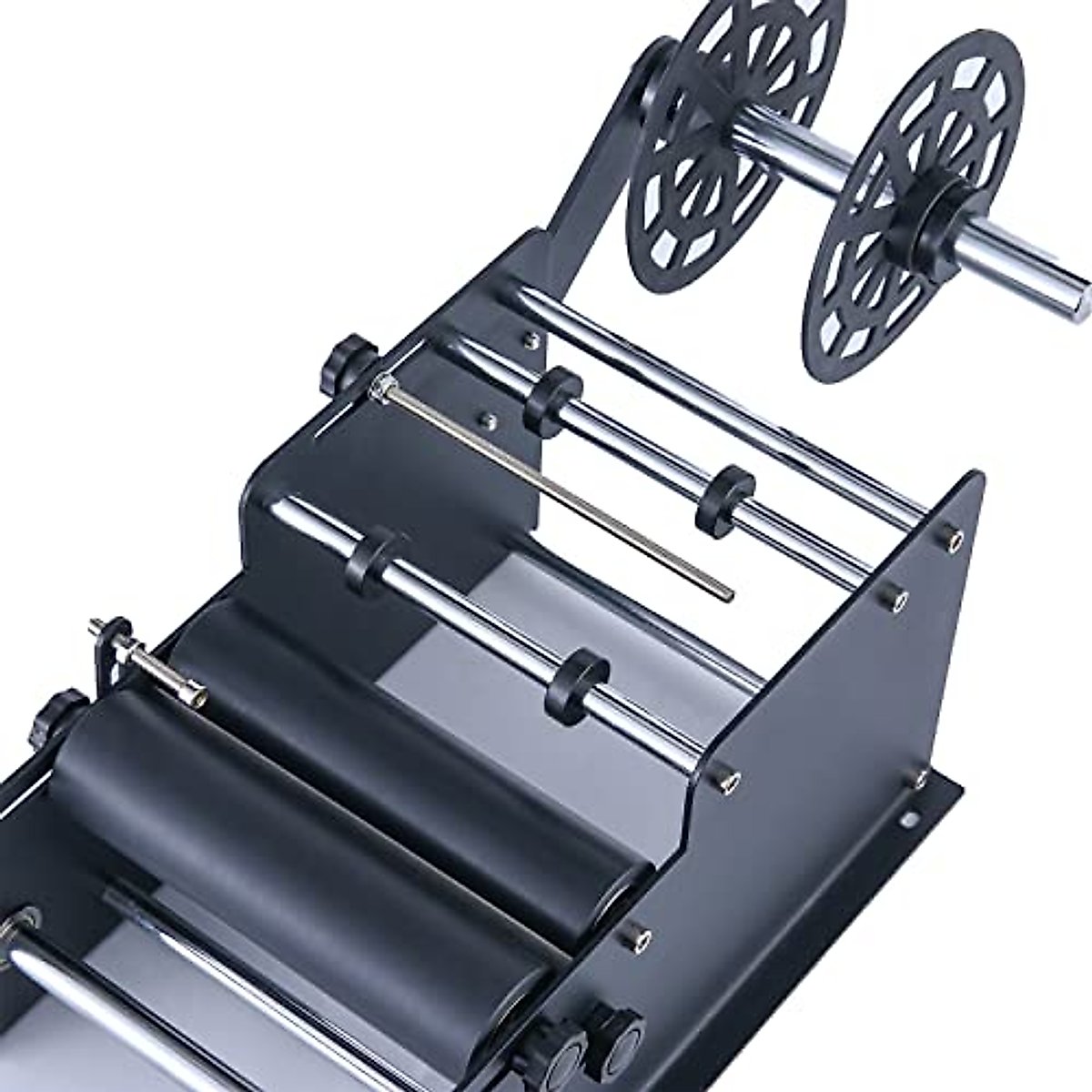 KIMTEM Manual Round Labeling Machine, Bottle Label Applicator for Round Bottles White