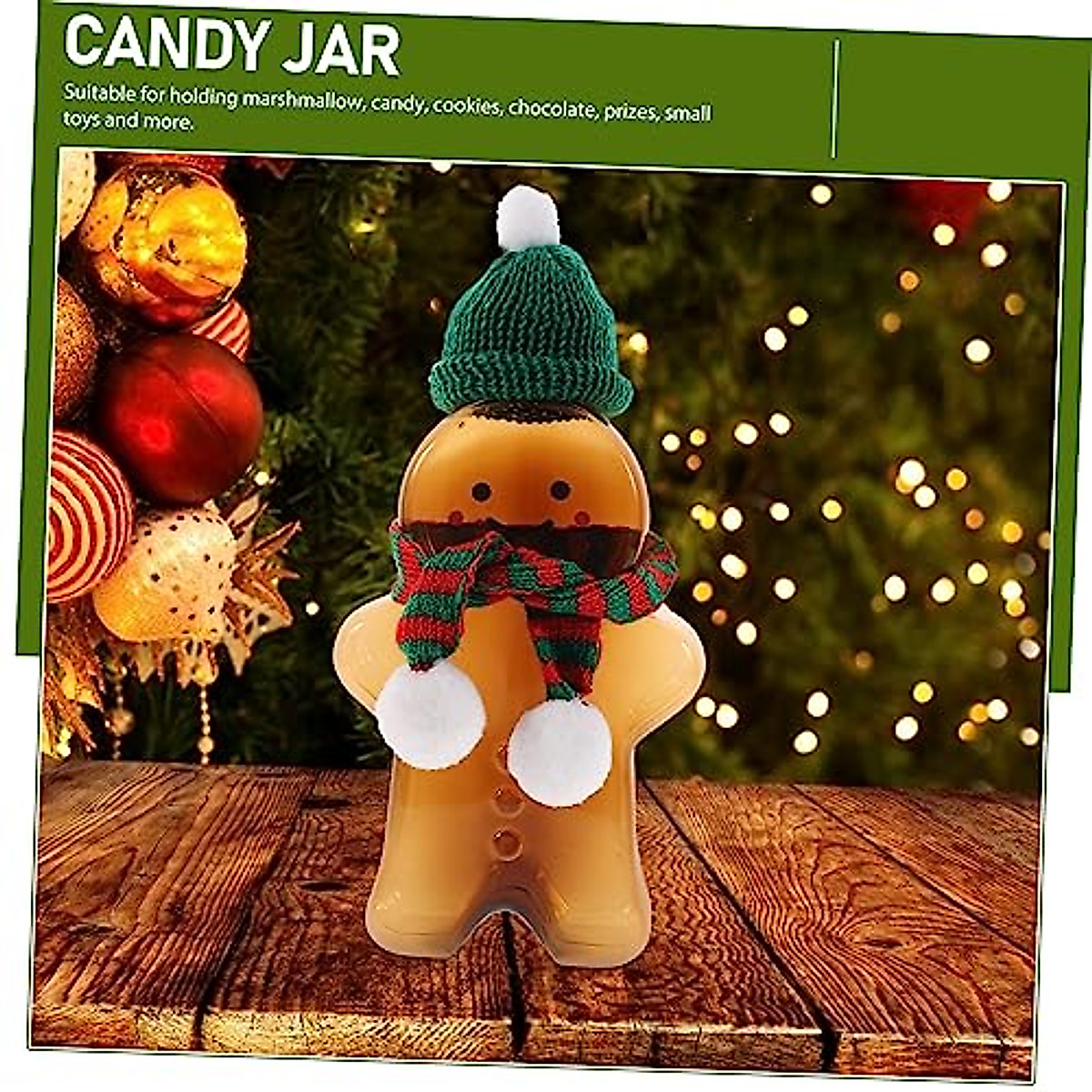 Didiseaon 2 Sets Christmas Drink Bottle Christmas Gifts Cookies Gift Juice Container Xmas Party Favor Christmas Candy Bottle Plastic Biscuit Jar Pet, Cotton Cold Drink Drinks