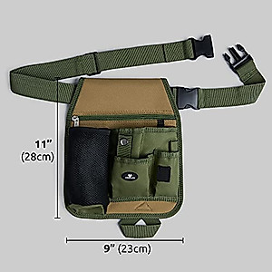 Handy Organizer Garden Tool Pouch - Unisex Utility Belt Apron for Gardening Gifts, Plumbing, Florists, Woodwork, DIY - with Multiple Pockets for Hand Tools & Adjustable Waist Belt Case4Life