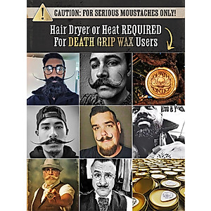 THE VINTAGE GROOMING CO. Mustache Wax Death Grip Extra Strong Hold Moustache Wax