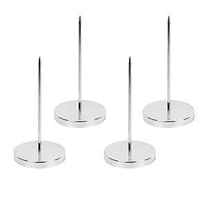 SGrace Receipt Holder Spike Bill Desk Straight Rod Paper Stick Receipts Check Fork Stainless Steel (4)