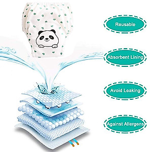 6 Pack Potty Training Pants for Boys Girls, Learning Designs Training Underwear Pants(2-3T)