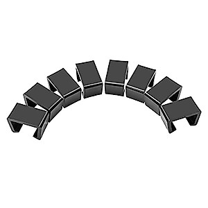 AHIER Large Patio Furniture Clips, 8PCS Outdoor Furniture Clips Wicker Furniture Clips, Patio Wicker Clips Furniture Connector for Rattan Furniture Garden Sofa