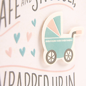 Hallmark Baby Greeting Card for Grandparents (Warm and Cuddly New Grandbaby)