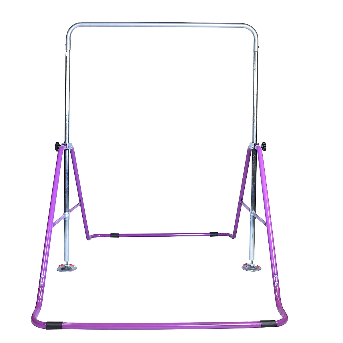 Gymnastics Bar Kids Home Training Kip Bar | Expandable Horizontal Kip Bar Folding Home Gym Equipment Boys and Girls | Junior Gymnastics Training Jungle Gym Monkey Bar Playground Gymnastic Bar Purple