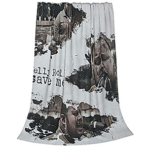 Jelly Music and Roll Flannel Blanket Ultra Soft Micro Fleece Throw Blankets Merchandise Warm Lightweight Bedding for Sofa Couch Chair All Season 80"x60"