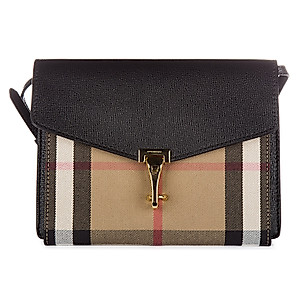 BURBERRY House Check Crossbody Bag 3980825, Black