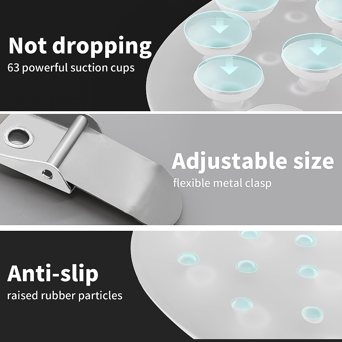 Shoe Rack for Dryer, Shoes Inside Dryer, Drying Sneaker Holder Organizer, 63 Powerful Suction Cups, Unmute, 2 Pack