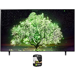 LG OLED65A1PUA 65 Inch A1 Series 4K HDR Smart TV with AI ThinQ Bundle with Premium 2 YR CPS Enhanced Protection Pack