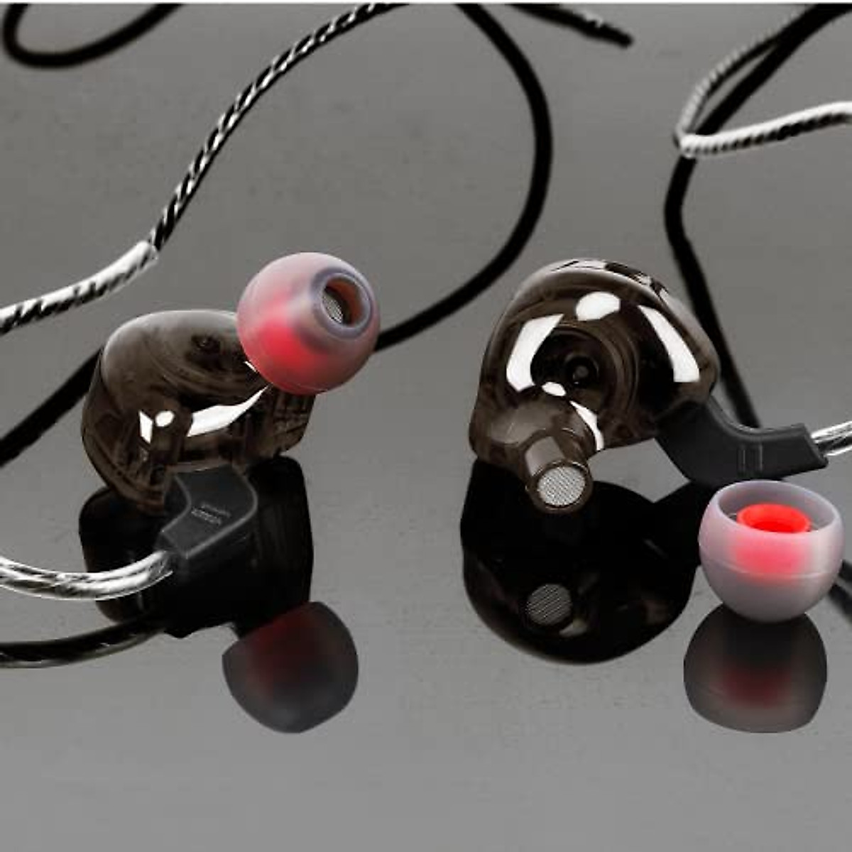 UrbanX iX2 Pro Dynamic Hybrid Dual Driver in Ear Musicians Earphones with Mic Tangle-Free Cable in-Ear Earbuds Headphones for Xiaomi Redmi 9A Sport