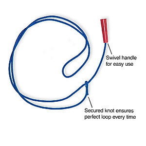 Western Stage Props Children’s Cowboy Kiddie Trick Rope Lasso Pre-Tied | Ages 4-10 |Blue|