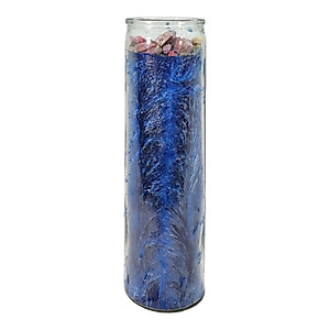 Protection 7 METALE-Palm Wax Spiritual Intention Spell Candle-[Blue] | Vela CASA ESOTERICA PERFUMADA- (PROTECCTION)