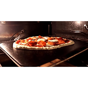 Gunner Ridge - Oven/Grill Pizza Steel - Pre-Seasoned Carbon Steel Oven & Grill Cookware, 10" x 13.5" x 1/4", Made in USA