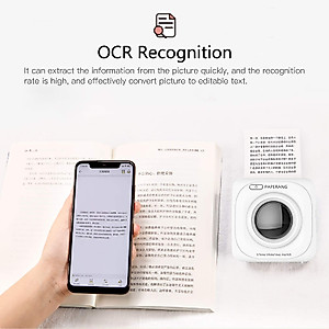 PAPERANG P1 Mini Pocket Printer BT Wireless Thermal Printer Portable Mobile Printer 200dpi for Photo Picture Receipt Memo Note Label Sticker Compatible with Android iOS Windows Mac