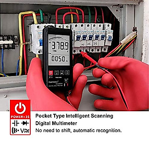 Kaemeasu Big Screen Auto Recognition Smart Mini Touch Digital Multimeter Ultra-Thin Pocket Electronic Repair Tools KM-DM06A