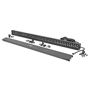 Rough Country 50" Black Series Dual Row LED Light Bar | Amber DRL - 70950BDA