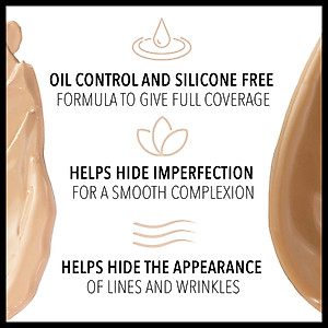 Valeera Full Coverage Soft Matte Oil Control Flawless 24HR Concealer Liquid Waterproof Foundation (104 - Buff Beige)