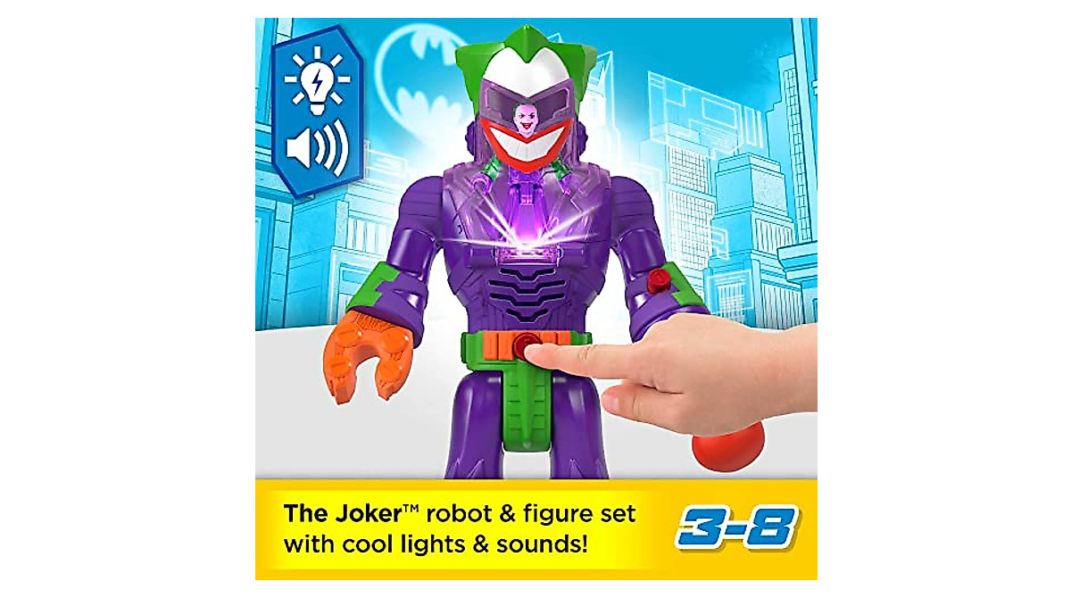 Imaginext Joker & LaffBot Robot - Kids DC Super Friends Playset