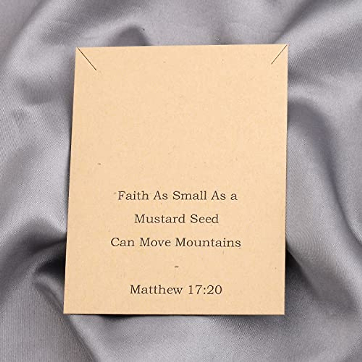 FEELMEM Faith Gift Matthew 17:20 Keychain Mustard Seed Faith Gifts Friend Religious Jewelry Christian Scripture Gift (Faith as-ky)