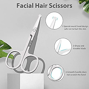 Eyebrow Kit,12 in 1 Eyebrow Tweezers Set, Professional Eyebrow Grooming Kit for Women and Men Includes Eyebrow Tweezers,Eyebrow Scissors,Eyebrow Brush,Eyebrow Razor,No Bend Hair Clips,Pocket Mirror