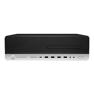 HP EliteDesk 800 G4 SFF Business Desktop Computer_ Intel Hexa-Core i7-8700 up to 4.6GHz, 16GB DDR4, 256GB PCIe SSD, DVDRW_ Wireless WiFi Adaptor_ Windows 10 Pro_ BROAGE 64GB Flash Drive