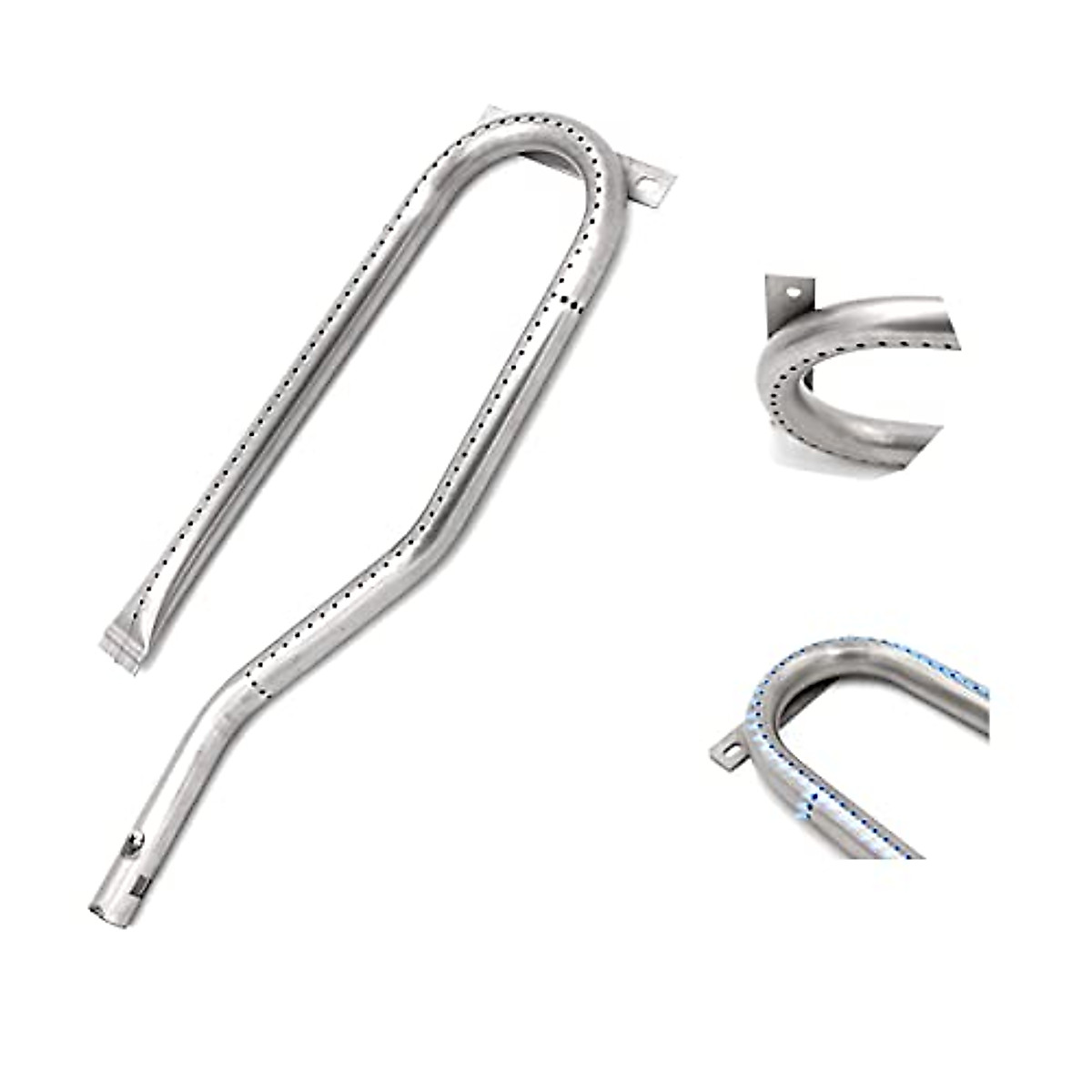 Htanch SN1231(3-Pack) SA3361(3-Pack) 15 13/16" Stainless Steel Heat Plate and Burner for Jenn Air 720-0336,720-0337,720-0511, 720-0512, 720-0339 Gas Grill