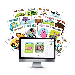 Decodable Readers: 15 Short Vowel Phonics Decodable Books for Beginning Readers Ages 4-7 Developing Decoders (Set 1)