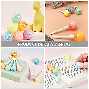 EXCEART Highlighters 6Pcs Cute Mini Highlighter Pen lollipop shaped Pastel Color Chisel Tip Gift Highlighter Marker Fine Point Tips for Art Posters Painting Bookmarks