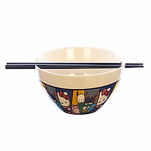 Bioworld My Hero Academia/Sanrio Collaboration Ramen Bowl and Chopsticks set
