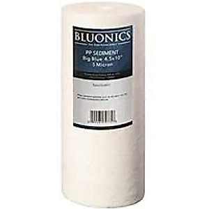 Bluonics 4.5" x 10" Sediment Water Filters (5 Micron) 4 Whole House Cartridges