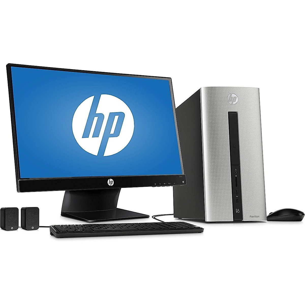 HP Pavilion 550-153wb Desktop PC with Intel Core i3-4170 Dual-Core Processor, 6GB Memory, 23 Monitor, 1TB Hard Drive - Win 10 Ho