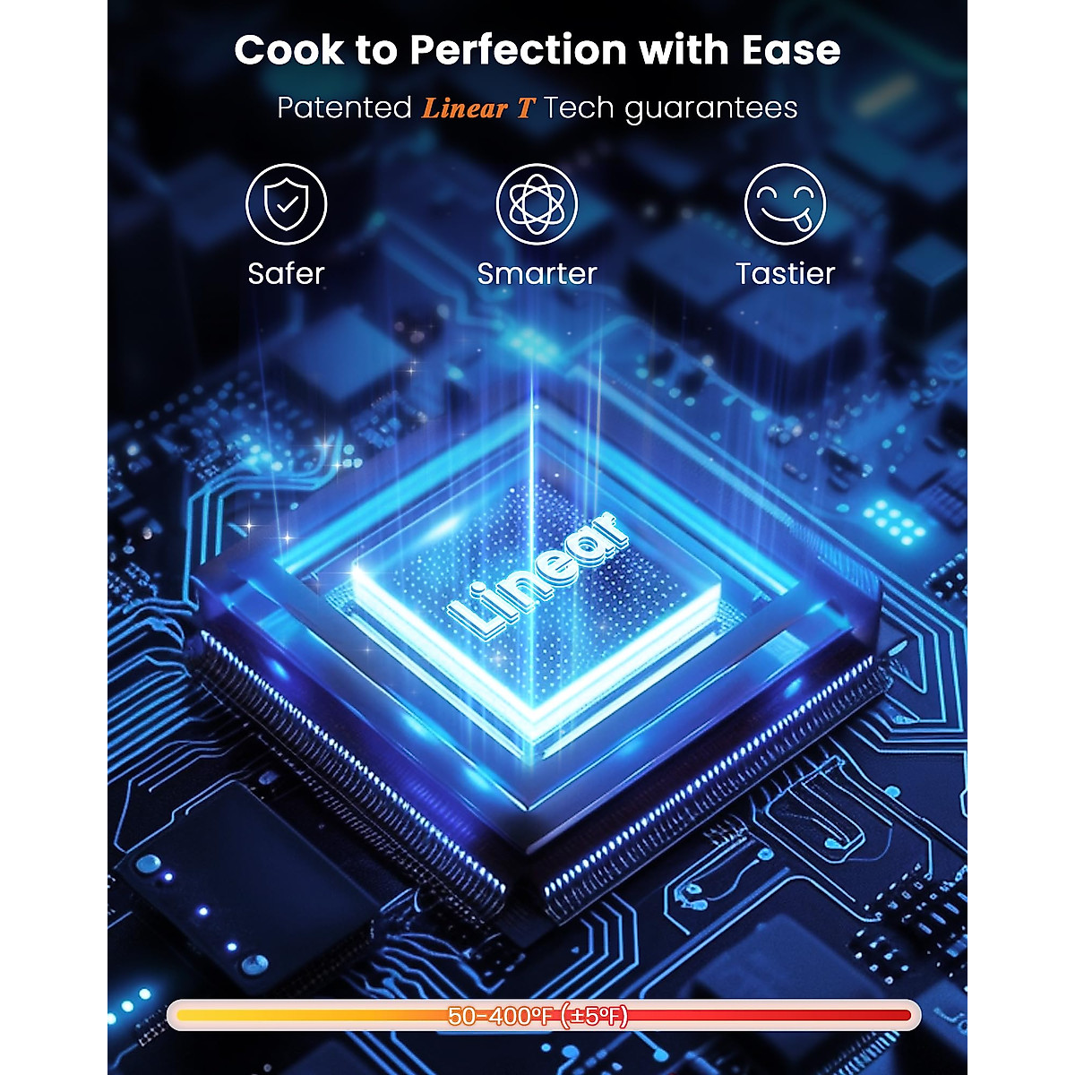 Nuwave Brio Plus Air Fryer 8 Qt, New & Improved, PFAS-FREE, 7 Digital One-Touch Cook Functions that AIR FRY, BAKE, ROAST, DEHYDRATE, TOAST, REHEAT, PREHEAT, 150 Presets, 50°F~400°F, 700/1500/1800W