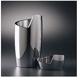 nambe Spiral Wine Coaster | Wine Bottle Chilled Coaster | Double Wall Insulated Wine Coaster | Keep Wine at Perfect Temperature | Drink Coasters for Beer and Wine | Counter Décor Wine Accessories