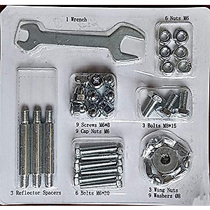 Patio Heater Replacement Hardware -Bolt & Nut Set Propane Patio Outdoor Space Heater Accessories Round Umbrella Shape Stand-up Pyramid Patio Heaters Heat kit