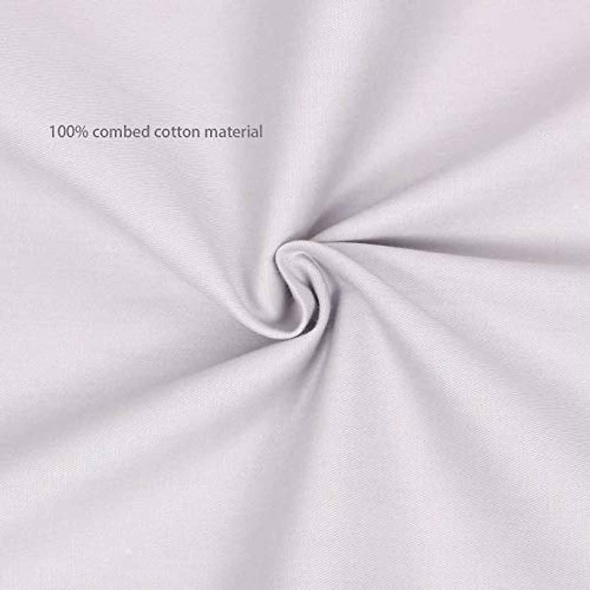 Belsden 600TC Cotton Toddler Pillowcase, 2 Pack Travel Pillow Case with Envelope Closure, 14x20in, Breathable Soft Moisture Wicking Pillow Covers Fit Small Pillow up to 14x19in, Light Gray