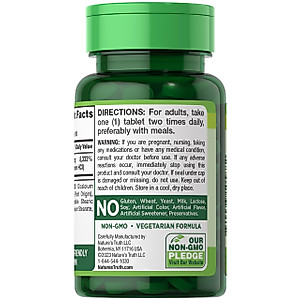 Nature's Truth Vitamin B1 100mg (Thiamine) | 100 Count | Vegetarian, Non-GMO & Gluten Free Supplement