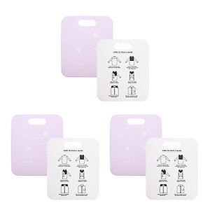 Cabilock 6 Pcs Clothes Board Clothes Folding Board Pants Folding Board for Shirt Pants Folding Board Plastic Folder Board Shirt Form Template Household Pp Travel Lining Clothing