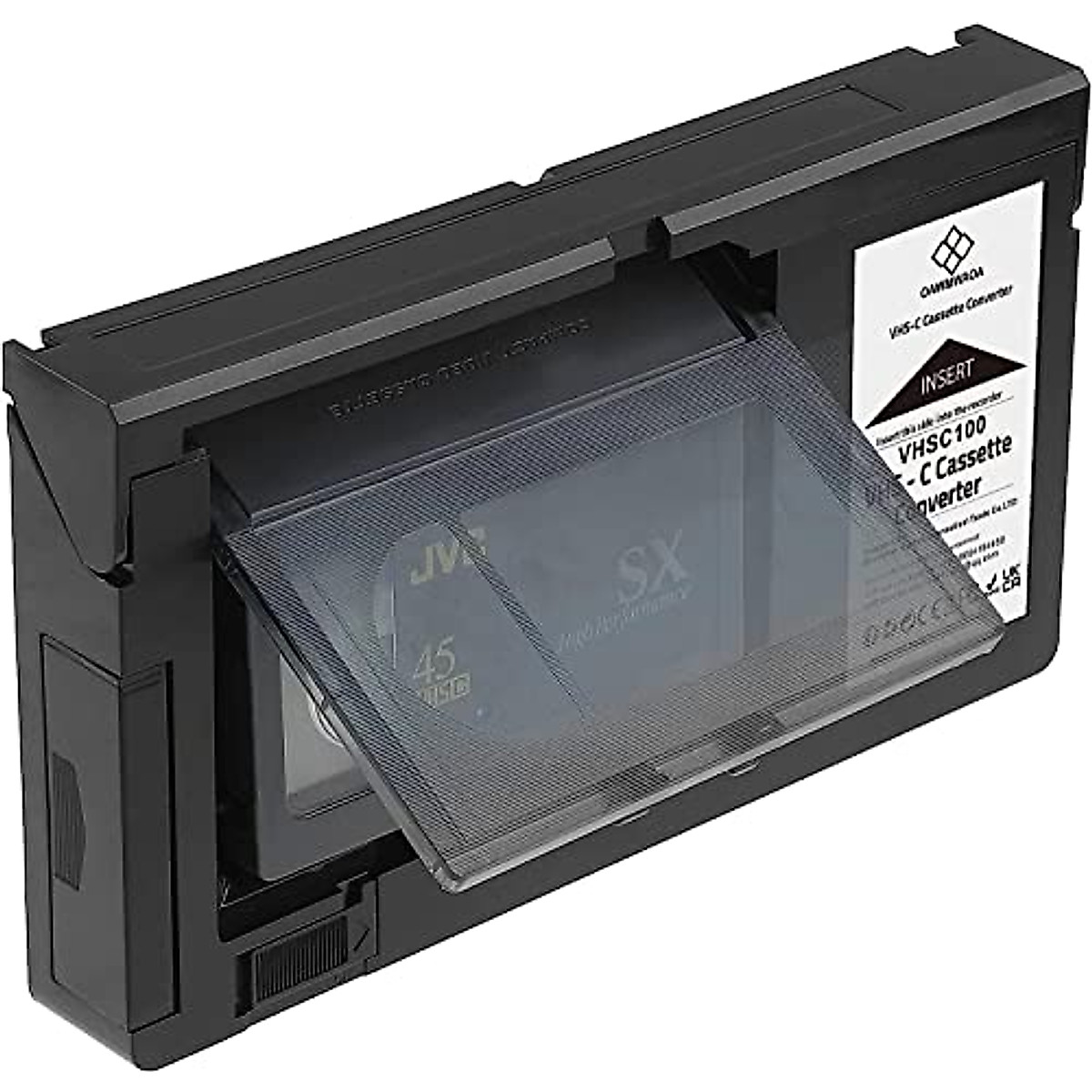 HICOPEET VHS-C Cassette Adapter Compatible with VHS-C SVHS Camcorders JVC RCA Panasonic Motorized VHS Cassette Converter Not Compatible with 8mm / MiniDV / Hi8