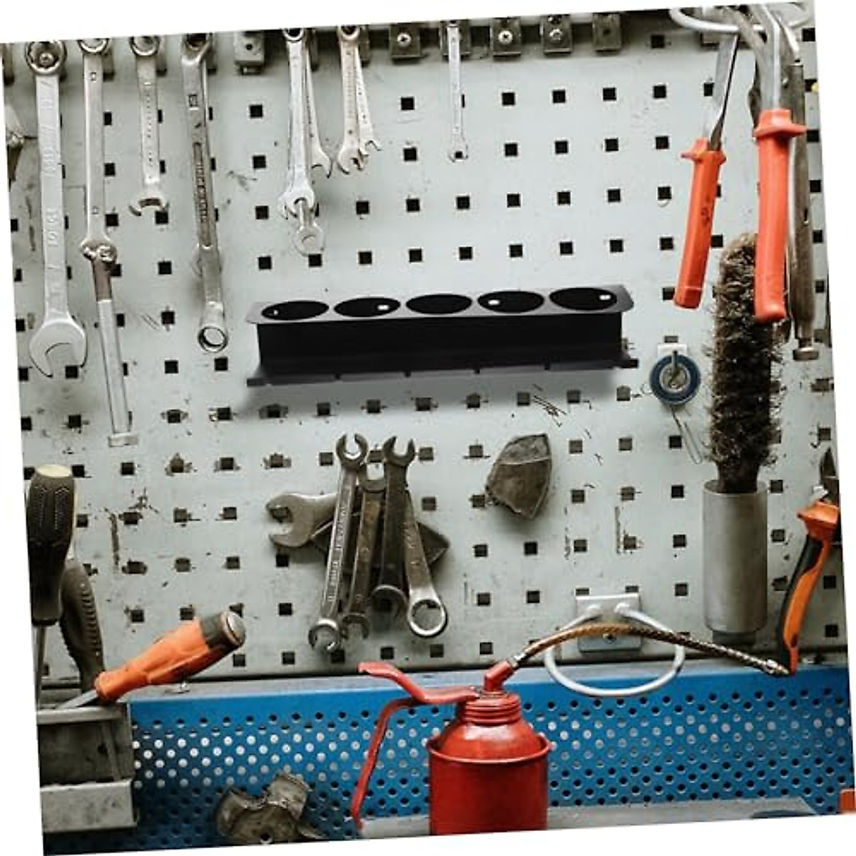 Outanaya 1 Set Floating Tool Shelf Tools Multifunctional Storage -mounted Storage Rack Metal Tool Storage Rack Home Tool Storage Holder Electric Drill Storage Shelf Black