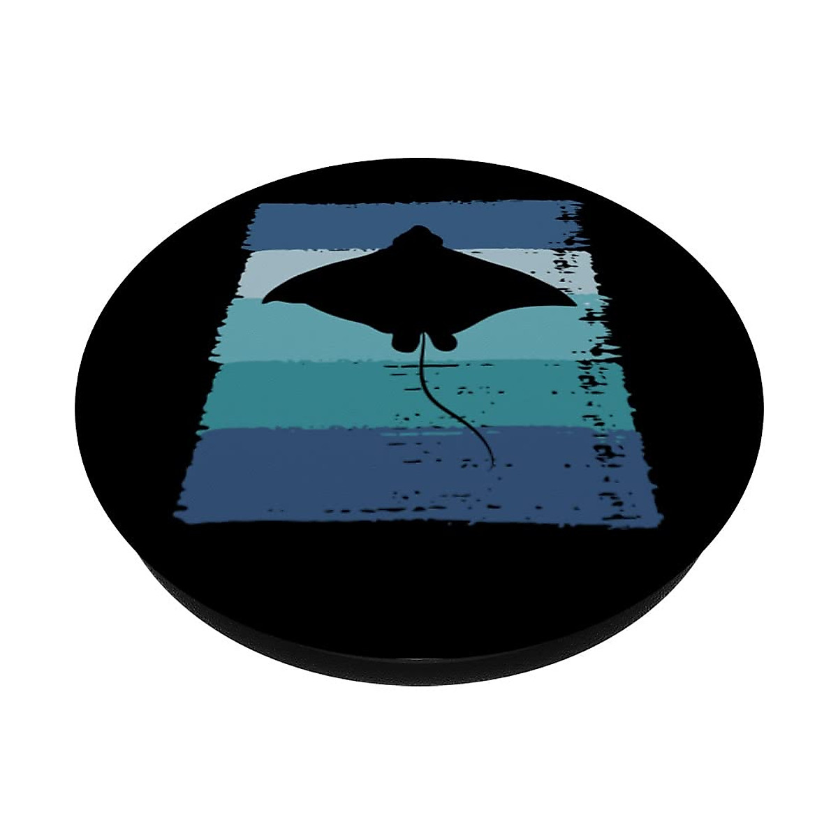 Retro Freediving Ocean Animal Lover Aquarium Manta Ray PopSockets Swappable PopGrip