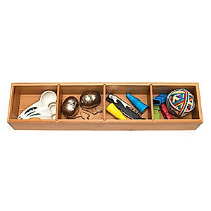 Lipper International 8884 Bamboo Wood 4-Part Drawer Organizer with Removable Dividers, 17-1/2" x 4" x 2-1/2"