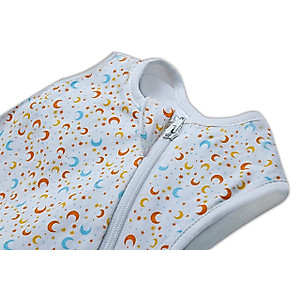 Premium Baby Sleep Sack with Baby BIB, 100% Cotton Toddler Sleeping Sack, Cute and Comfortable Baby Swaddle Sack has Adjustable Length for Infants and Toddlers (Grey, 6-15 Months)