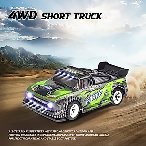 Wltoys 284131 RC Cars 1/28 Mini Drift RC Car with 3pcs Upgraded 500mah Battery 30km/h RC Drift Cars 130 Brushed Motor 2.4GHz Remote Control Car LED Car Lamp 4WD Micro RC Drift Car for Adults Gifts