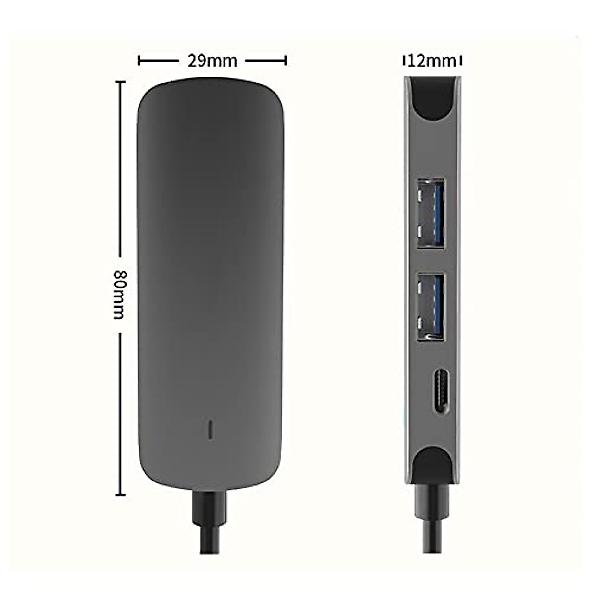 SHYPT Hub USB C Hub Adaptador 4 Em 1 para USB 3.0 Compatível para para Switch USB-C Tipo C 3.0 Divisor